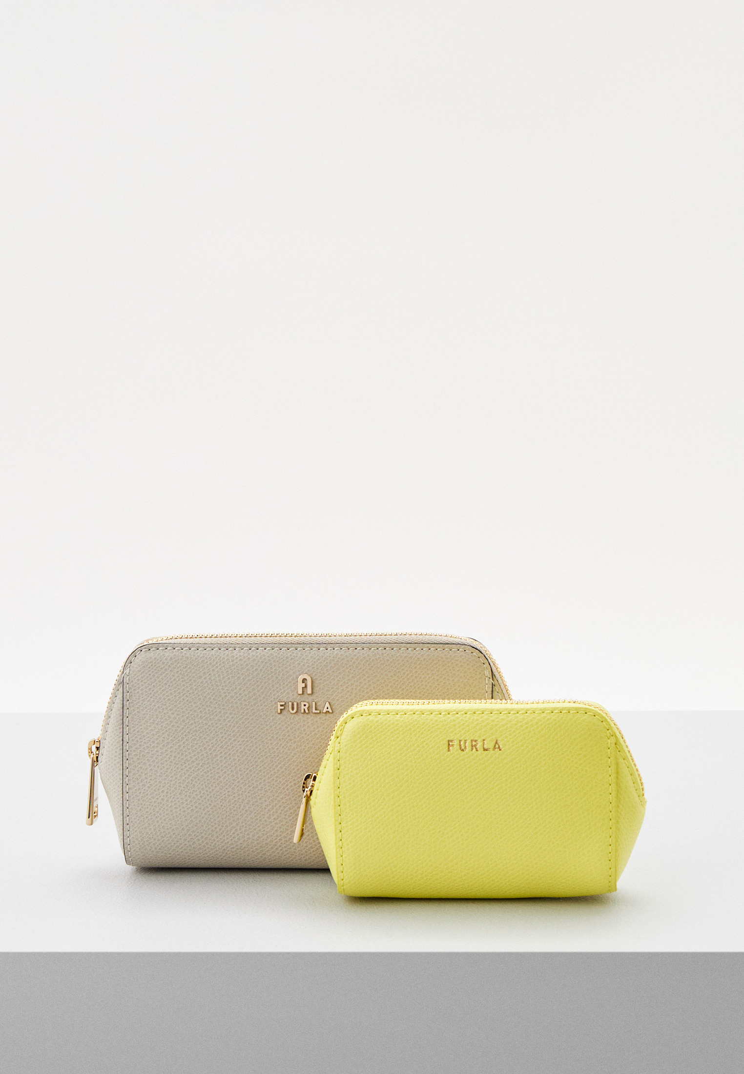 Косметички 2 шт. Furla FURLA CAMELIA M COSMETIC CASE SET, цвет: бежевый ...