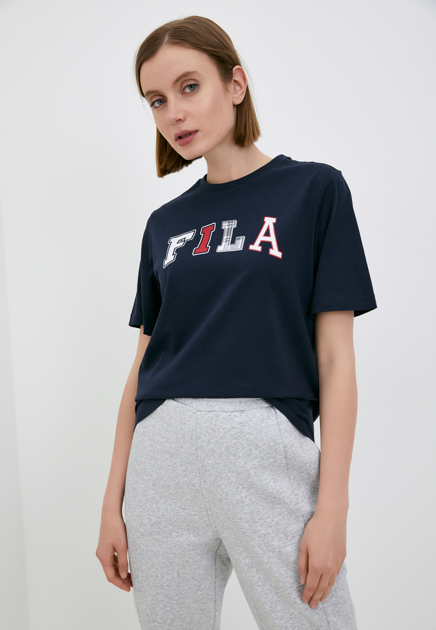 Футболка Fila, цвет: синий, MP002XW0X592 — купить в интернет-магазине ...