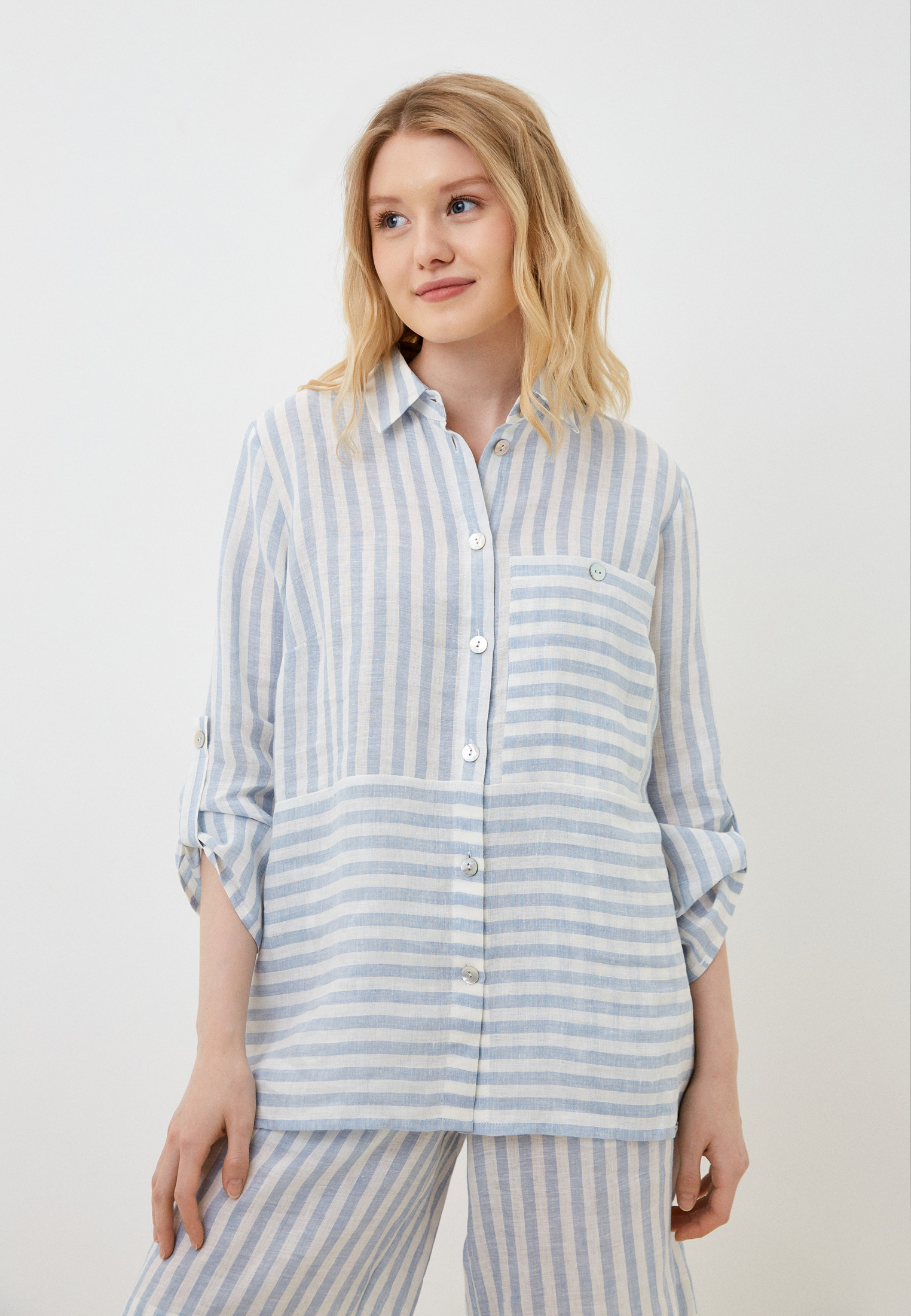 Рубашка Salko, цвет: голубой, MP002XW0X9A9 — купить в интернет-магазине ...