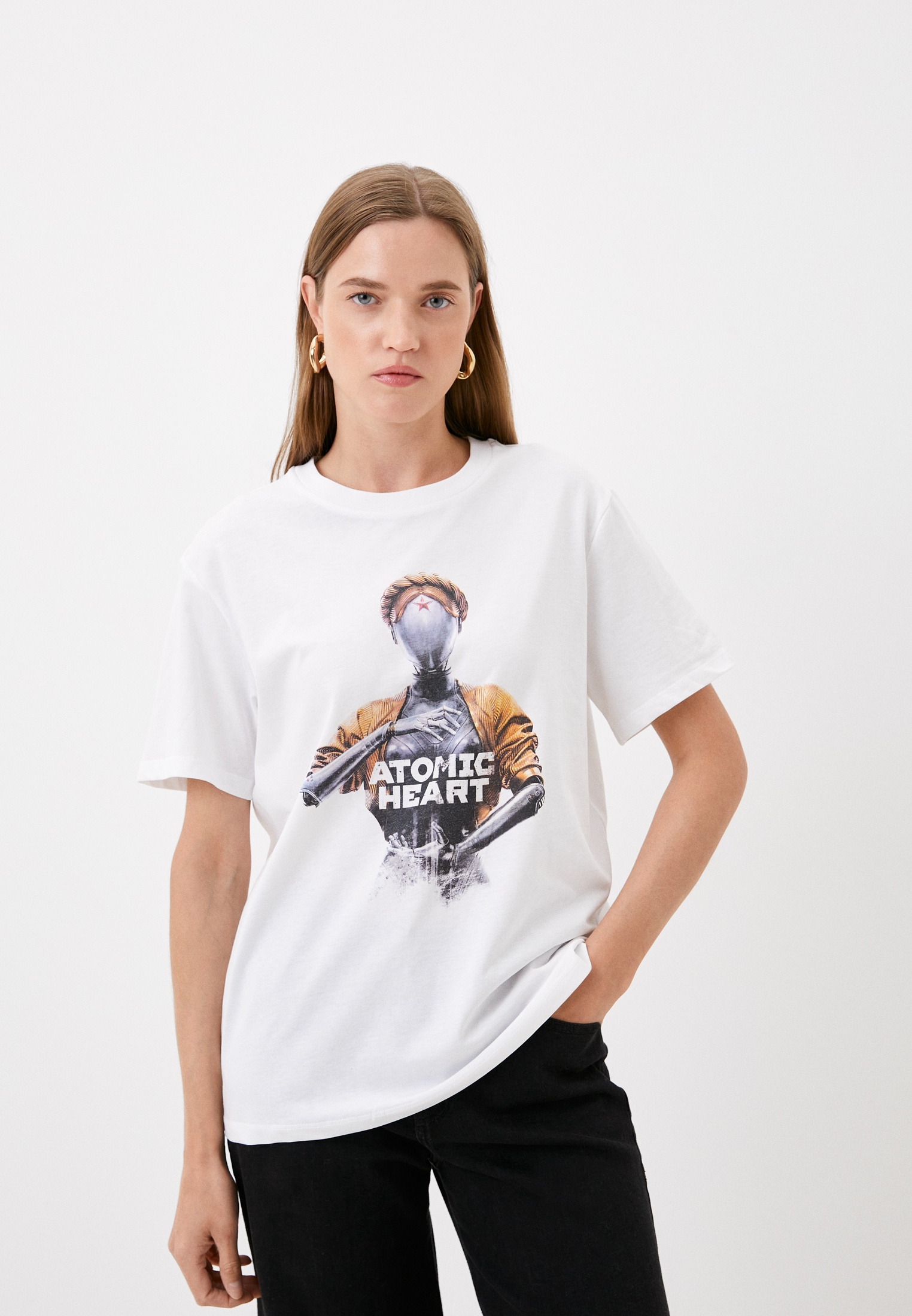 Футболка Befree Co:Create Atomic Heart, цвет: белый, MP002XW0Y6K2 — купить в интернет-магазине ...