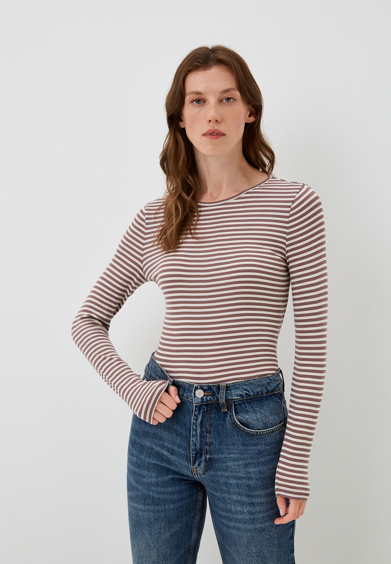 Лонгслив Zarina, цвет: коричневый, MP002XW0YATK — купить в интернет ...