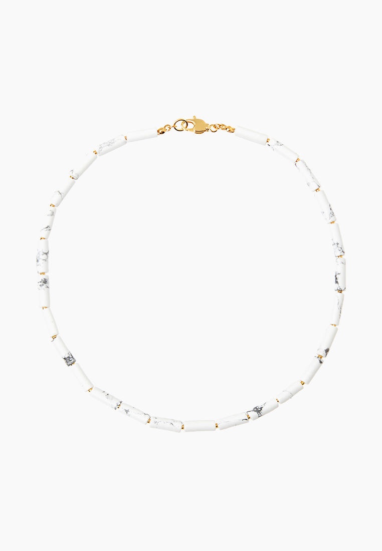 Колье Viva la Vika Marble Tube Necklace, цвет: белый, MP002XW0YAZ3 ...