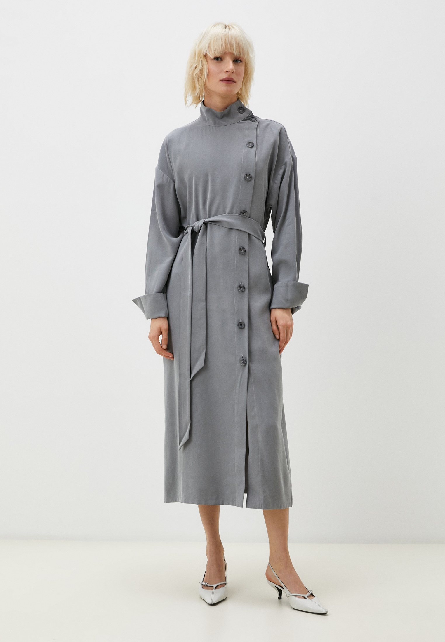 Платье Saash, цвет: серый, MP002XW0Z16C — купить в интернет-магазине Lamoda