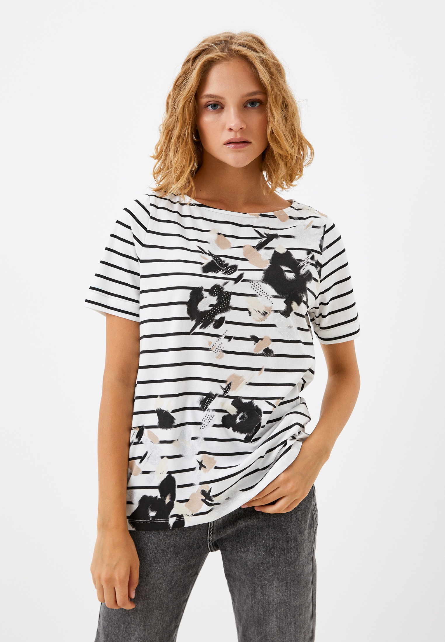 Футболка Gerry Weber, цвет: белый, MP002XW0Z4IB — купить в интернет ...