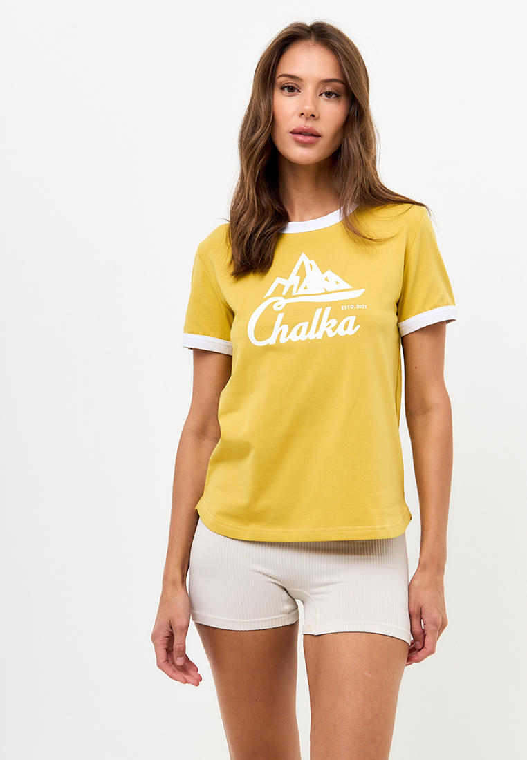 Футболка Chalka, цвет: желтый, MP002XW10059 — купить в интернет ...
