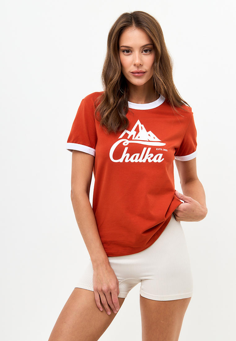 Футболка Chalka, цвет: оранжевый, MP002XW1005K — купить в интернет ...