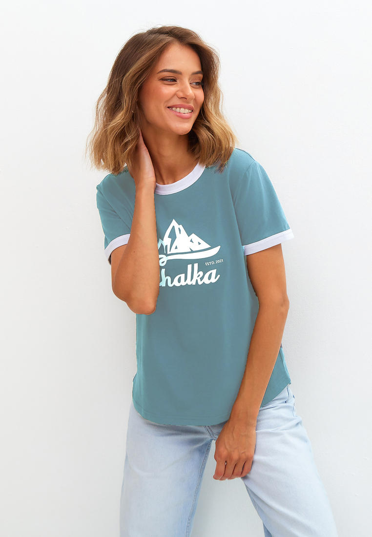 Футболка Chalka, цвет: голубой, MP002XW1005L — купить в интернет ...