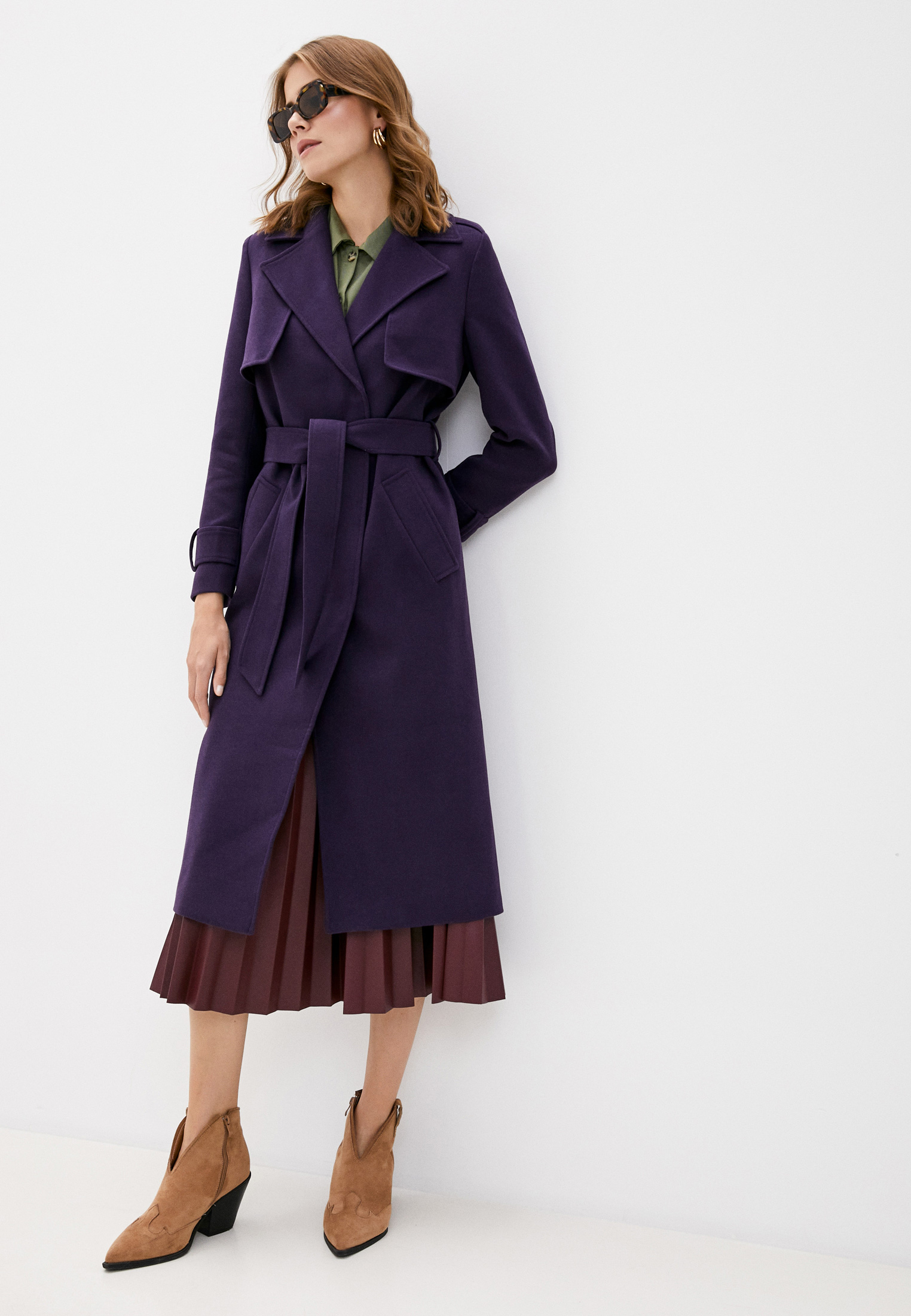 Пальто Vivaldi, цвет: фиолетовый, MP002XW11O26 — купить в интернет ...