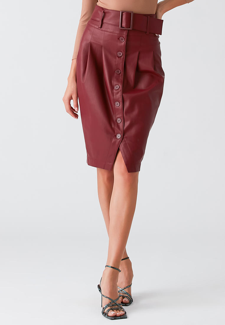 Юбка Love Republic, цвет: бордовый, MP002XW11VFU — купить в интернет ...