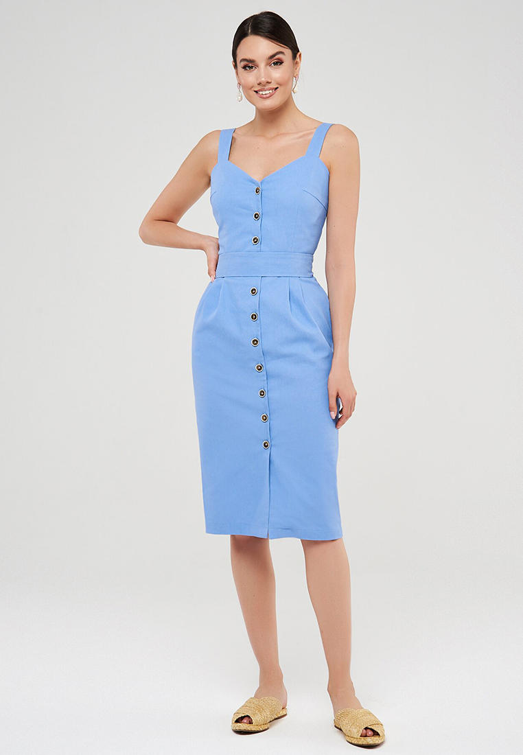 Платье джинсовое Suara Femme, цвет: голубой, MP002XW11VIU — купить в ...