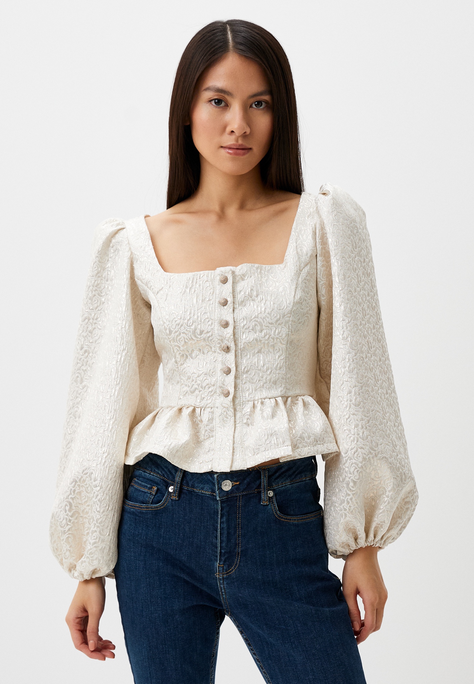 Блуза Selisa, цвет: бежевый, MP002XW12DPJ — купить в интернет-магазине ...