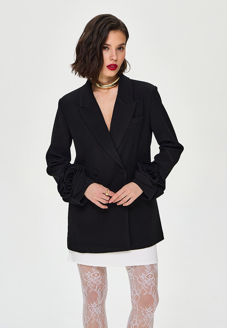 Жакет Miss Chic Lamoda Exclusive, цвет: черный, MP002XW12VAT — купить в ...