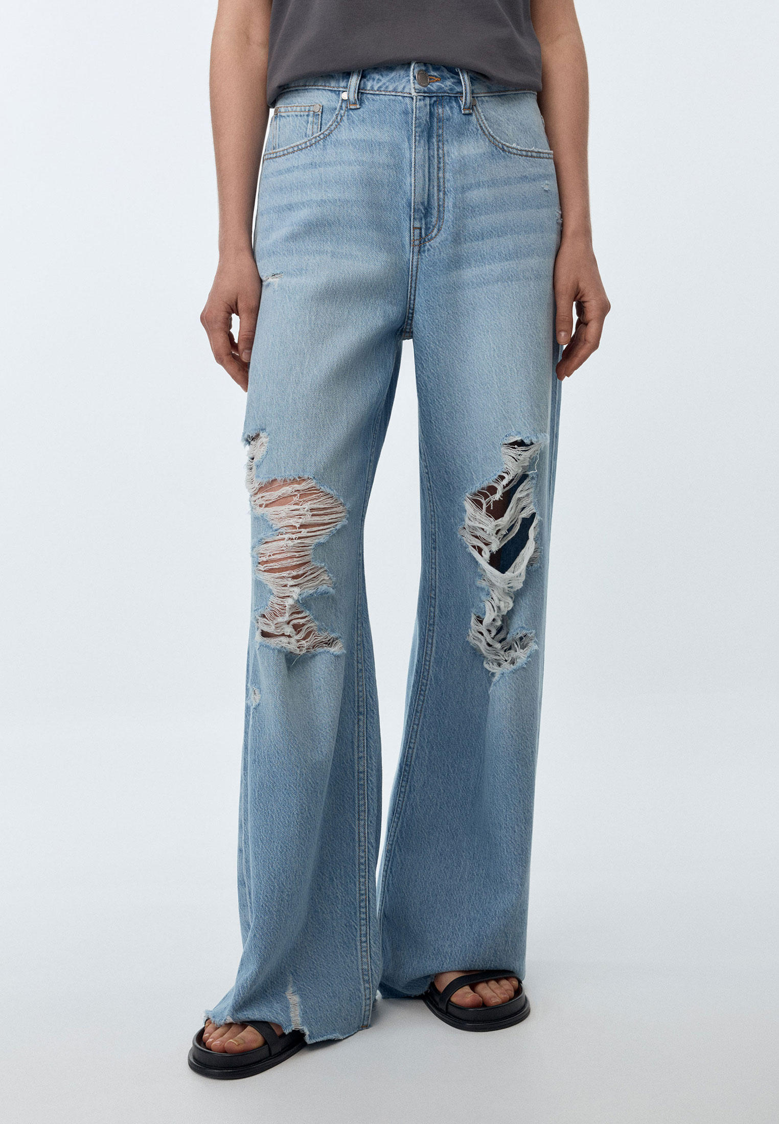 Джинсы Sela, цвет: голубой, MP002XW146PP — купить в интернет-магазине Lamoda