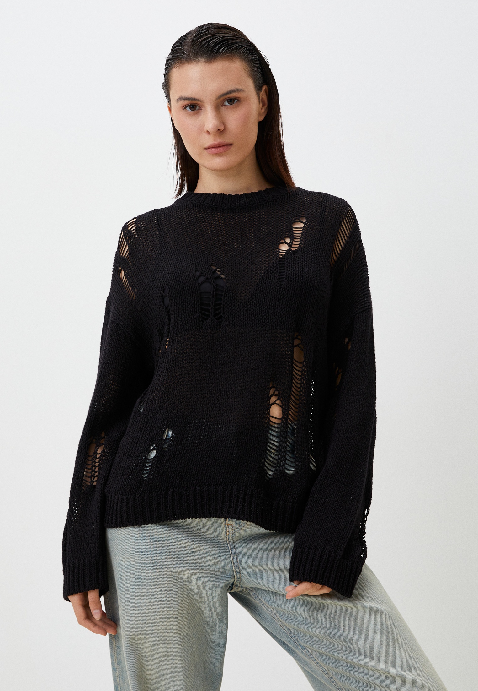 Джемпер Befree Women Rock, цвет: черный, MP002XW14973 — купить в ...