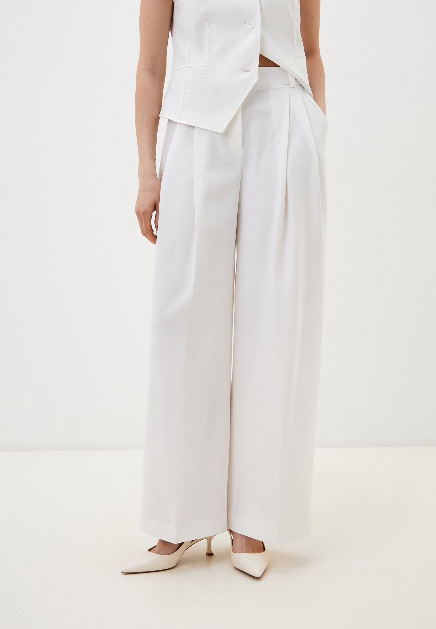 Брюки Nl'y, цвет: белый, MP002XW14LNI — купить в интернет-магазине Lamoda