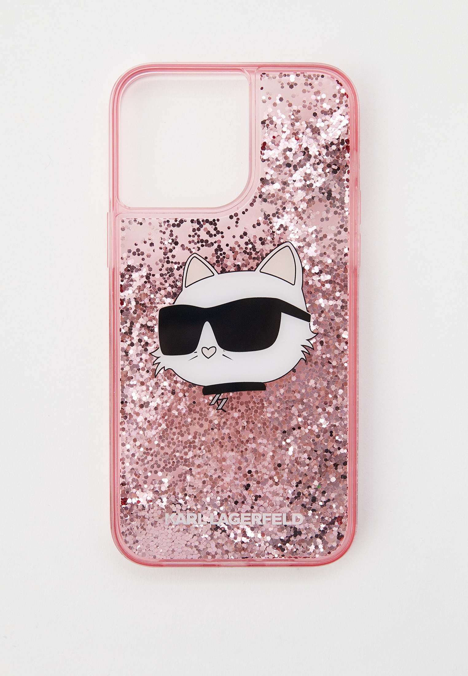 Чехол для iPhone Karl Lagerfeld 14 Pro Max, с жидкими блестками, цвет ...