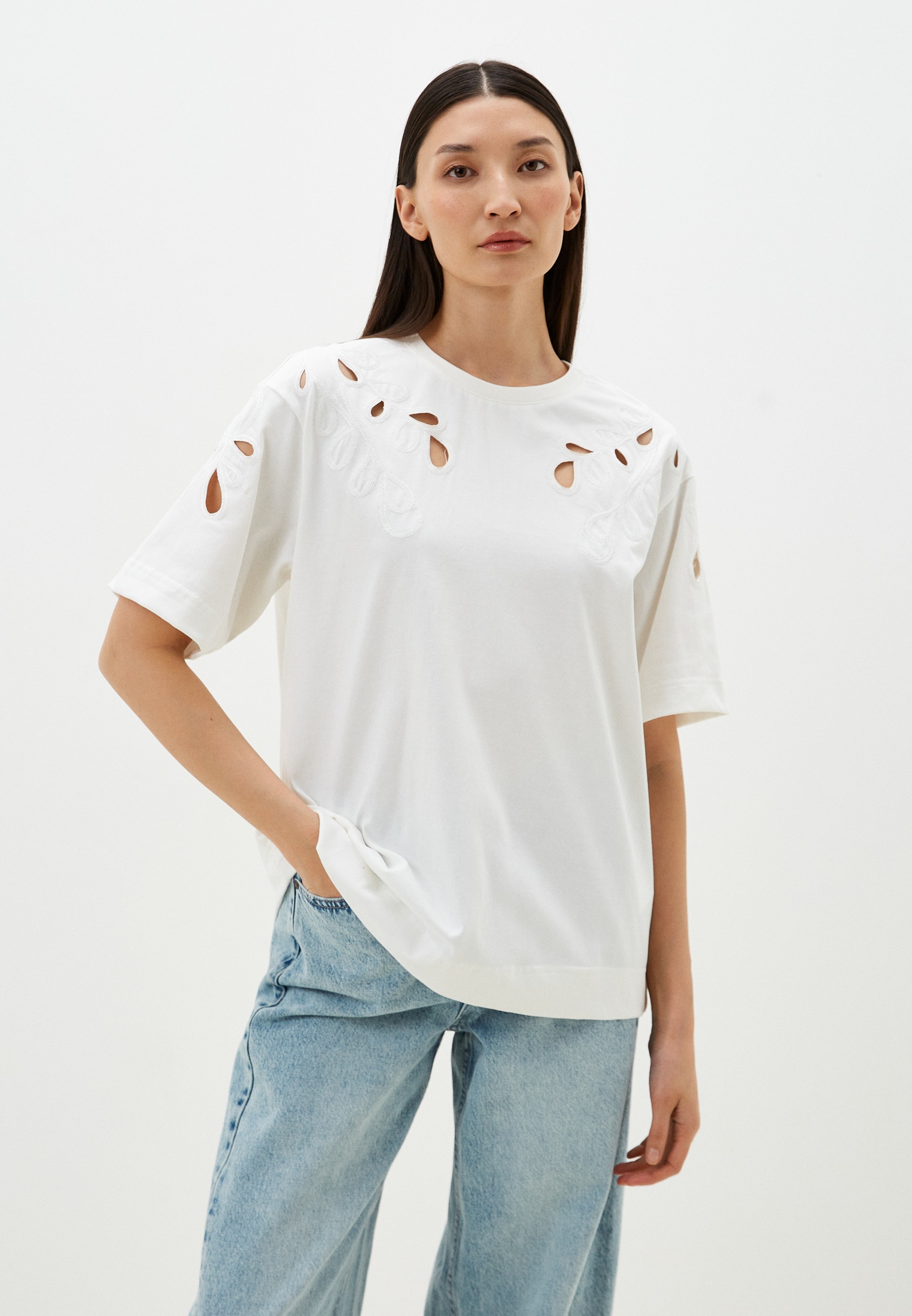 Футболка Zarina, цвет: белый, MP002XW14VQ6 — купить в интернет-магазине ...