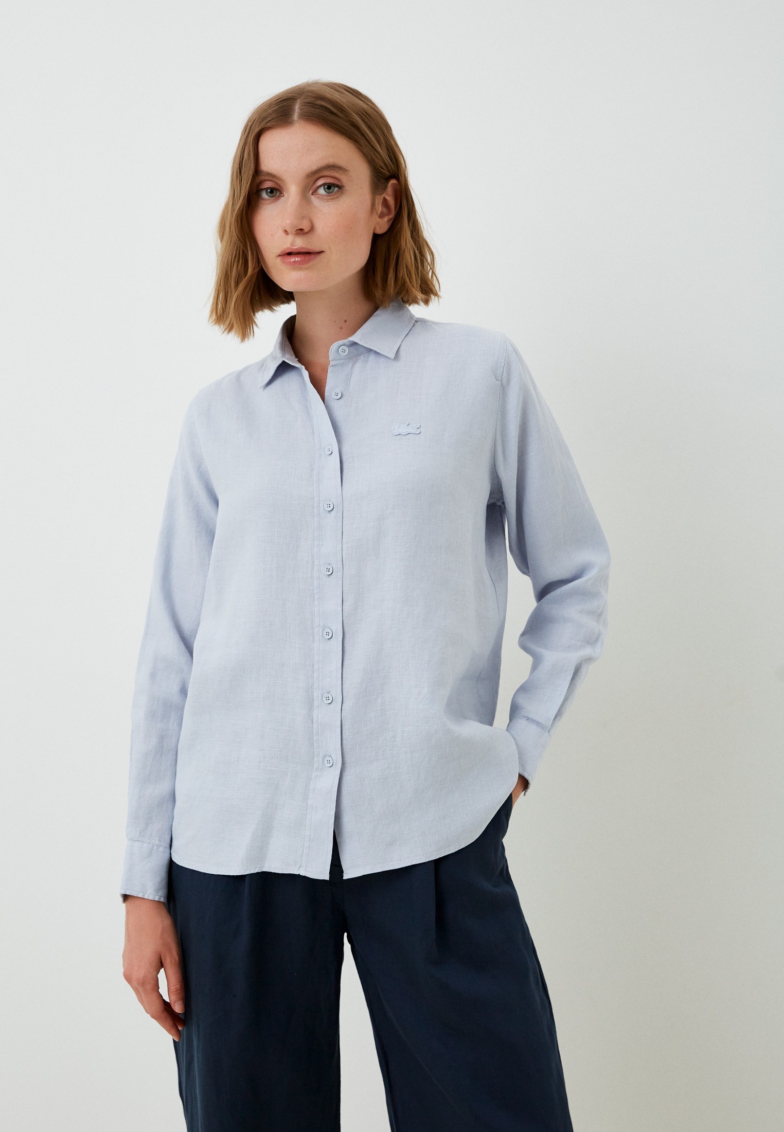 Рубашка Lacoste, цвет: голубой, MP002XW157DP — купить в интернет ...
