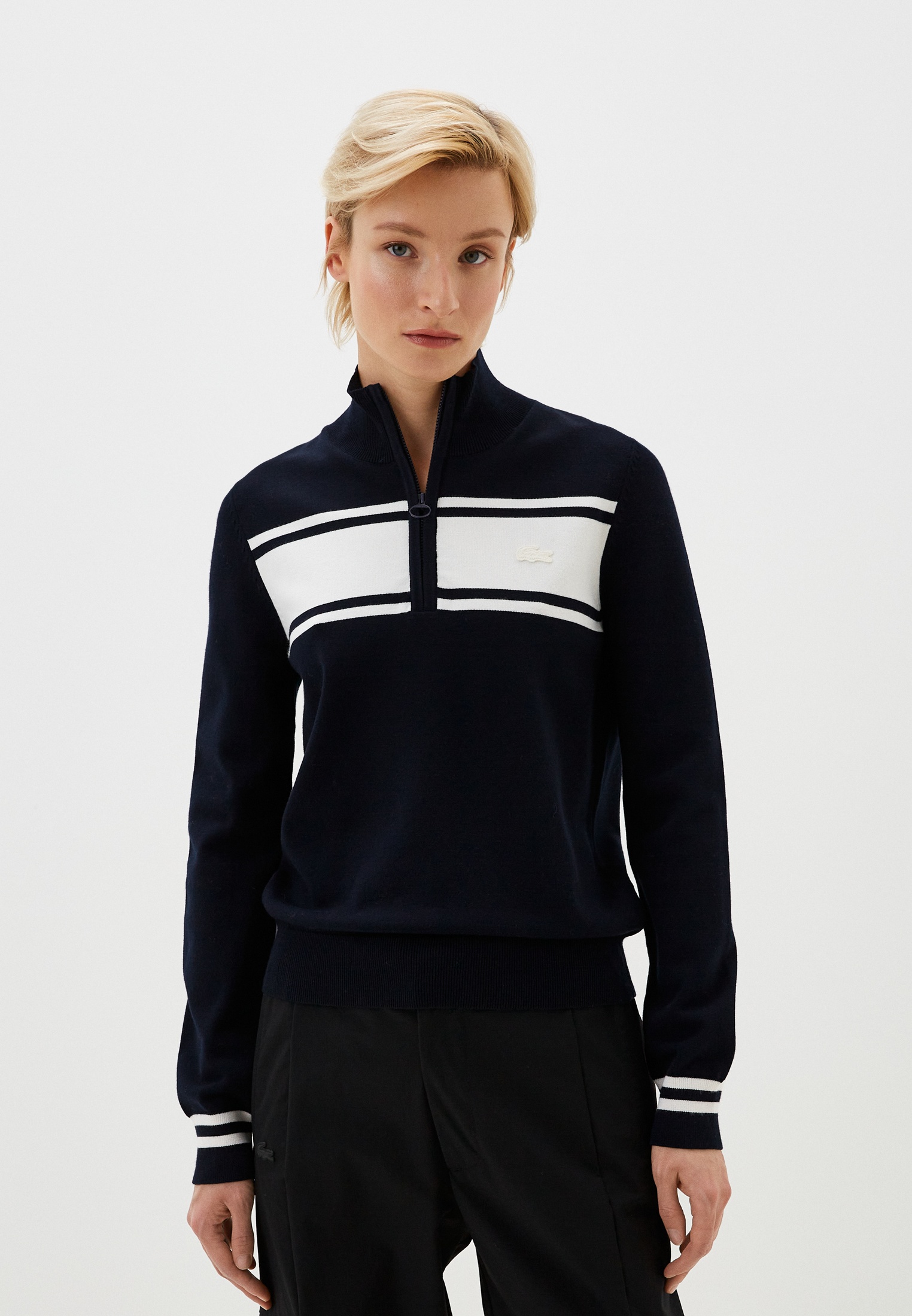 Джемпер Lacoste Regular fit, цвет: синий, MP002XW16GMY — купить в ...
