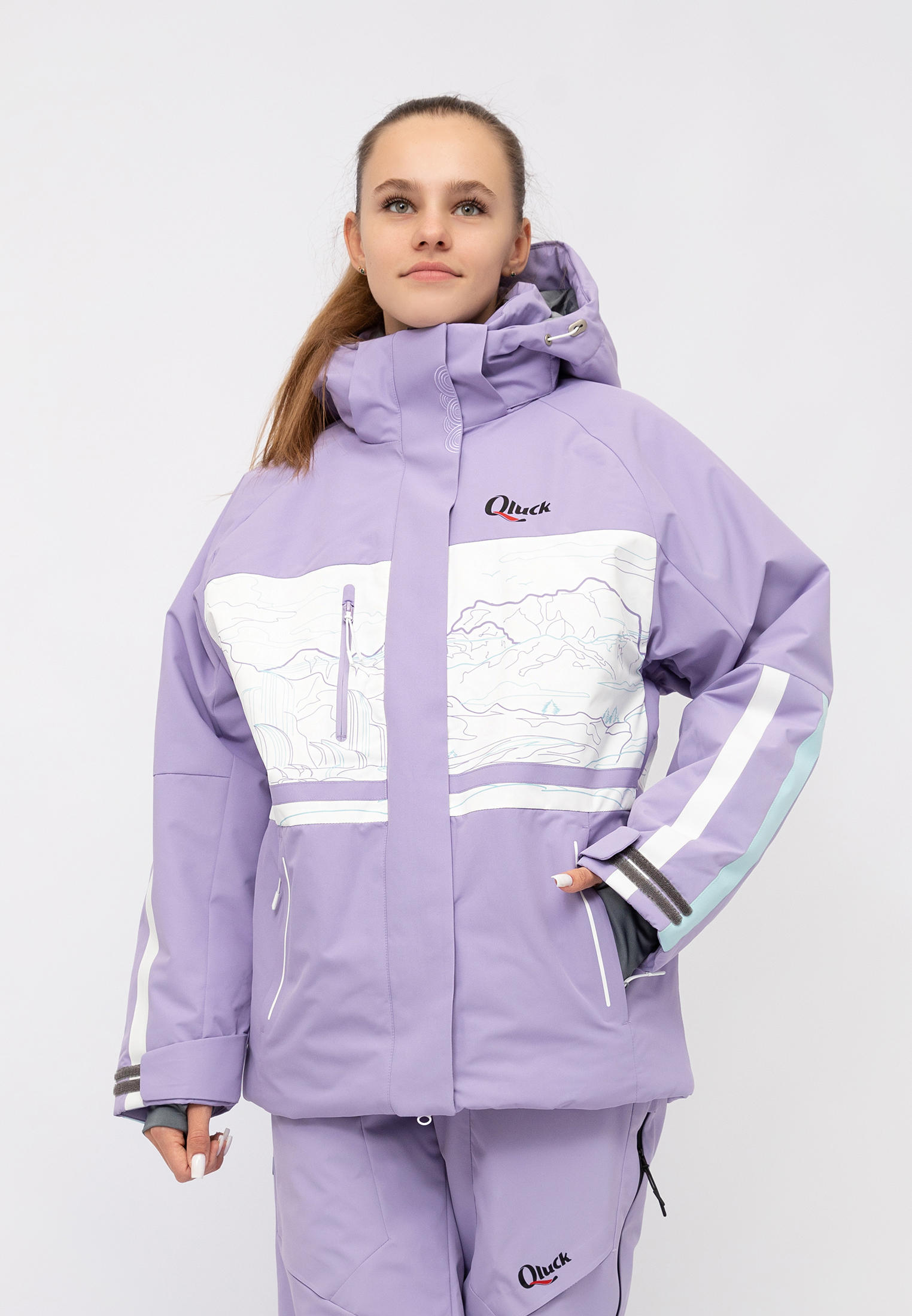 Куртка сноубордическая Qluck, цвет: фиолетовый, MP002XW16HM9 — купить в ...