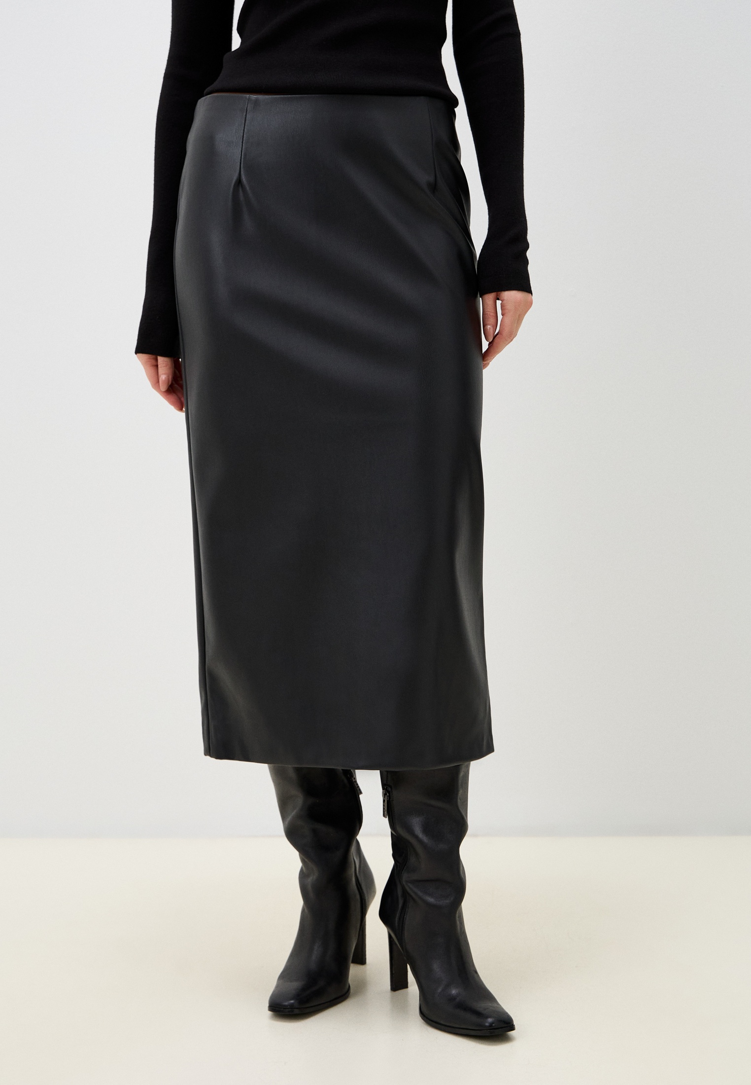 Юбка O'STIN, цвет: черный, MP002XW16KZ2 — купить в интернет-магазине Lamoda