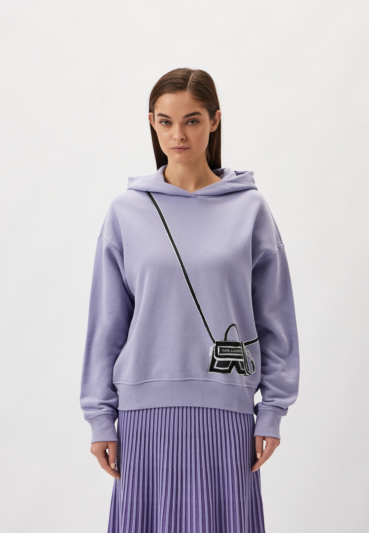 Худи Karl Lagerfeld Lamoda Exclusive, цвет: фиолетовый, MP002XW16U4F ...