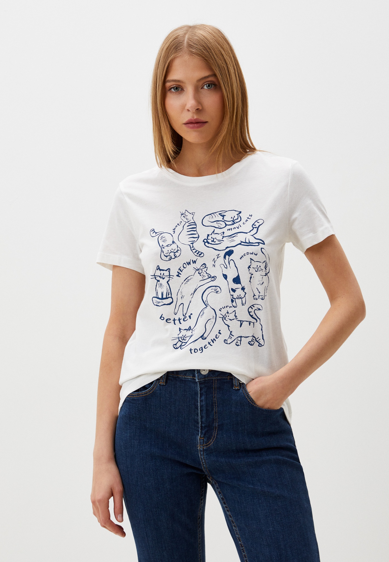 Футболка Mavi SHORT SLEEVE TOP, цвет: белый, MP002XW171YU — купить в ...