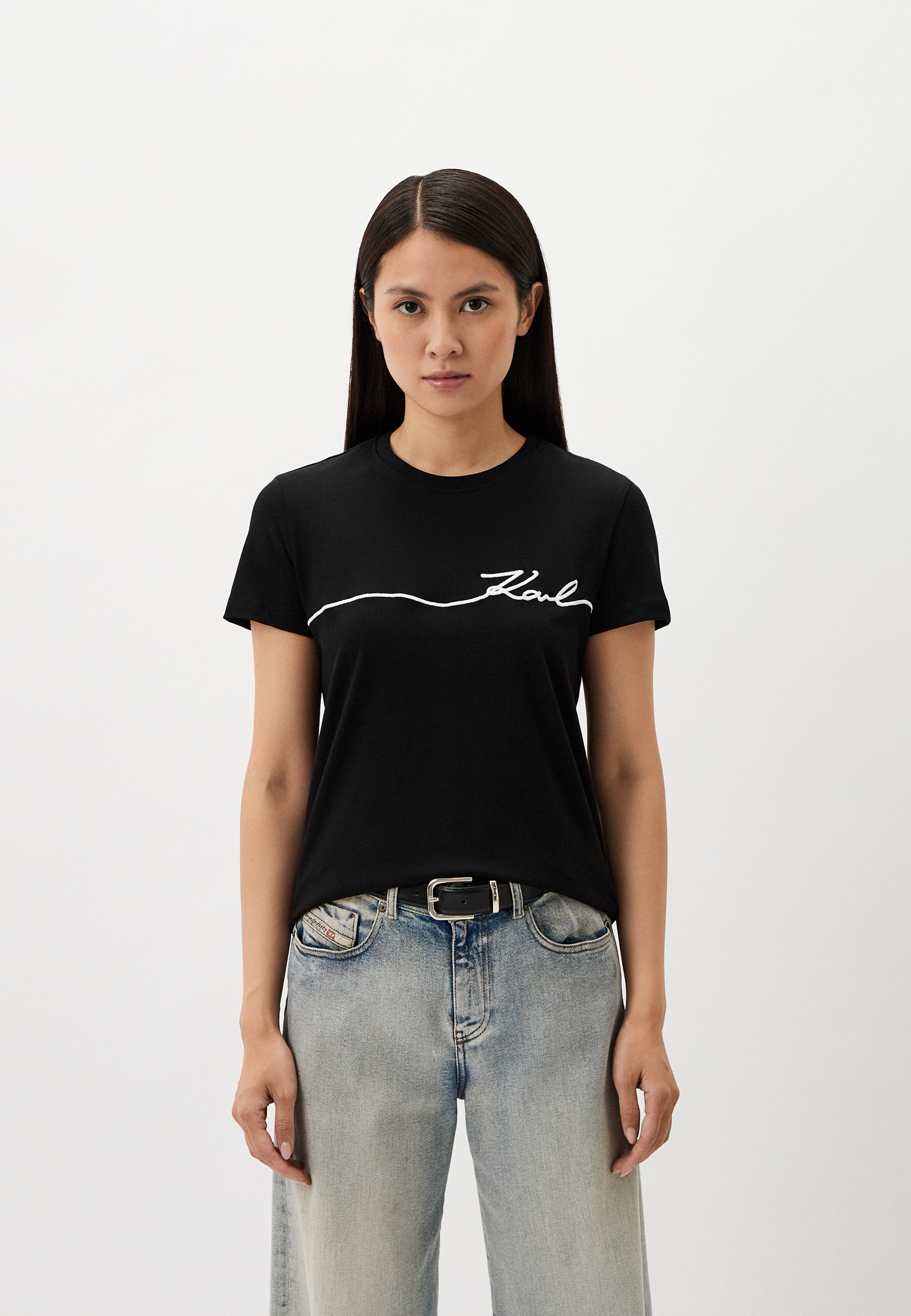 Футболка Karl Lagerfeld Lamoda Exclusive, цвет: черный, MP002XW176TK ...