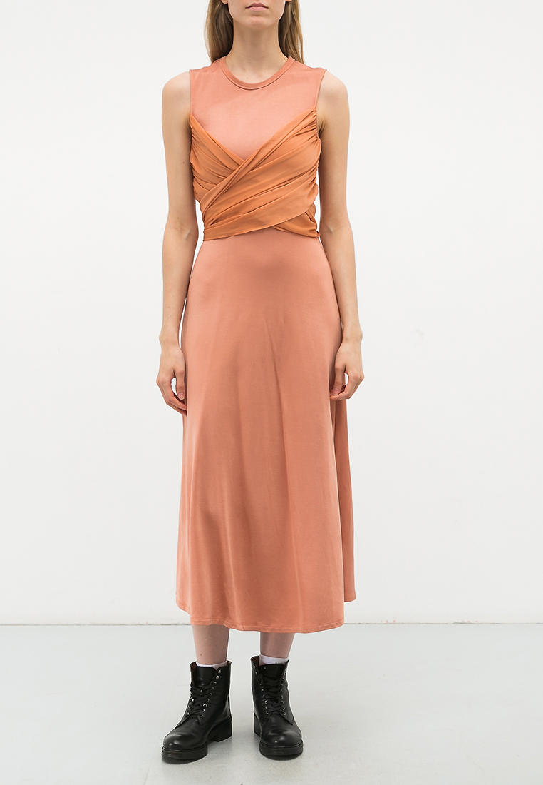 Платье Sandro Resale, цвет: коралловый, MP002XW1778D — купить в ...