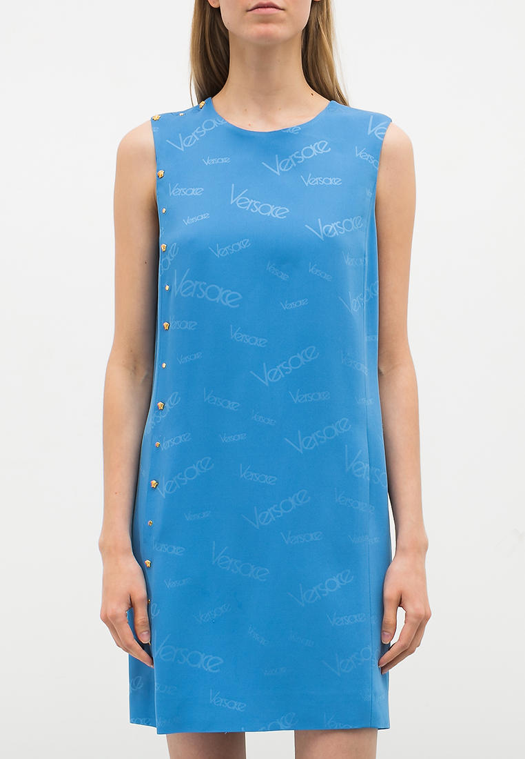 Платье Versace Resale, цвет: голубой, MP002XW1778M — купить в интернет ...