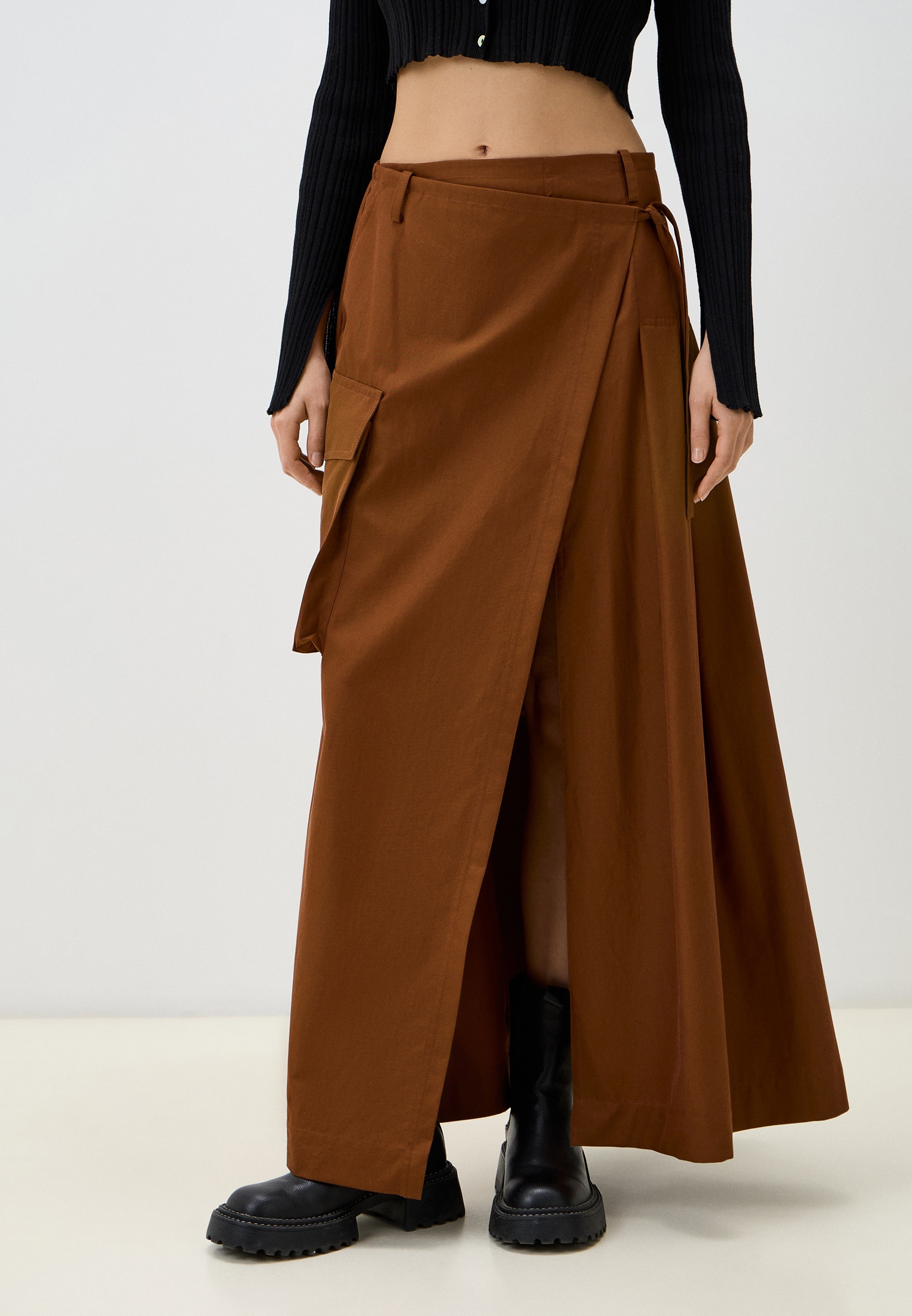 Юбка Voluminous Resse Long, цвет: коричневый, MP002XW17OSW — купить в ...