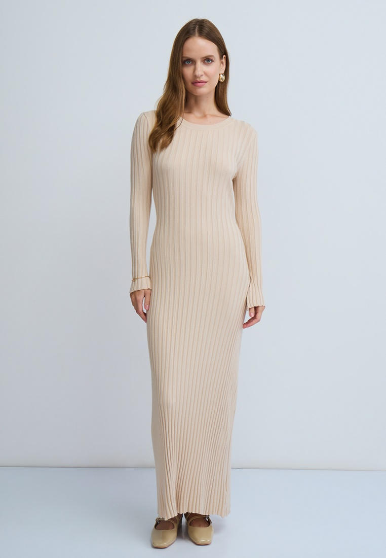 Платье Vittoria Vicci, цвет: бежевый, MP002XW18CIJ — купить в интернет-магазине Lamoda