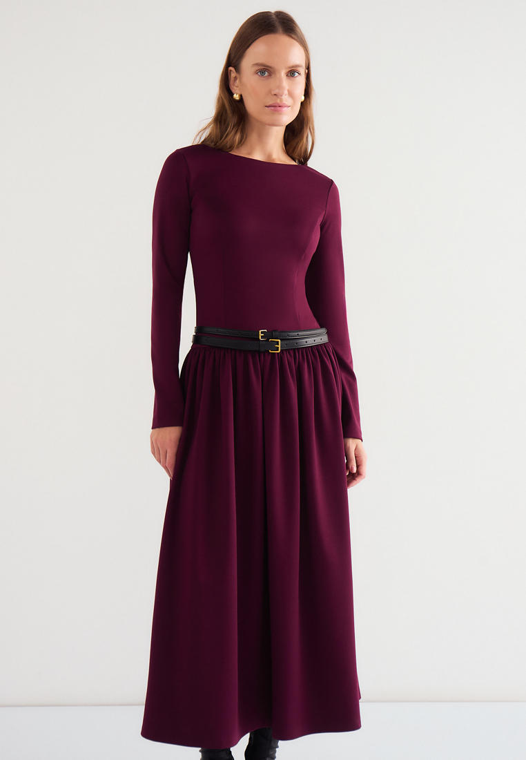 Платье Vittoria Vicci, цвет: бордовый, MP002XW18G66 — купить в интернет-магазине Lamoda