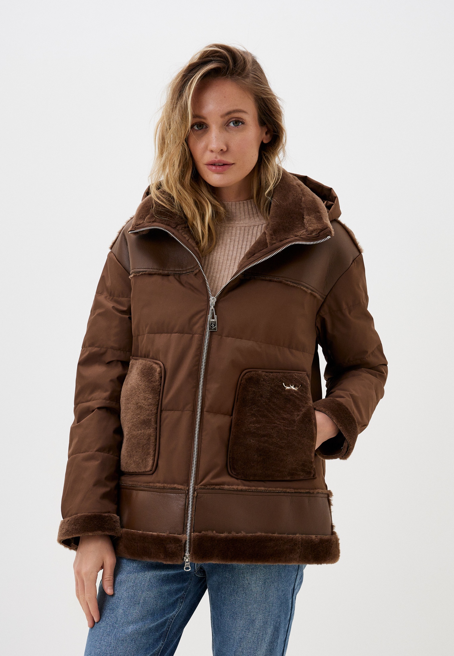 Куртка утепленная Winterra, цвет: коричневый, MP002XW18KMK — купить в ...
