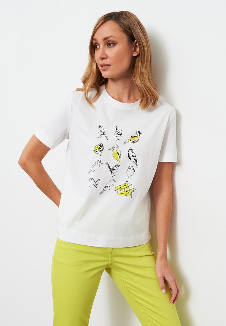 Футболка Gerry Weber, цвет: белый, MP002XW18OEO — купить в интернет ...