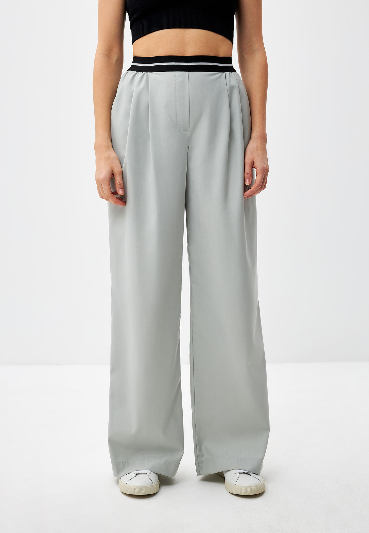 Брюки Sela, цвет: серый, MP002XW18PLN — купить в интернет-магазине Lamoda