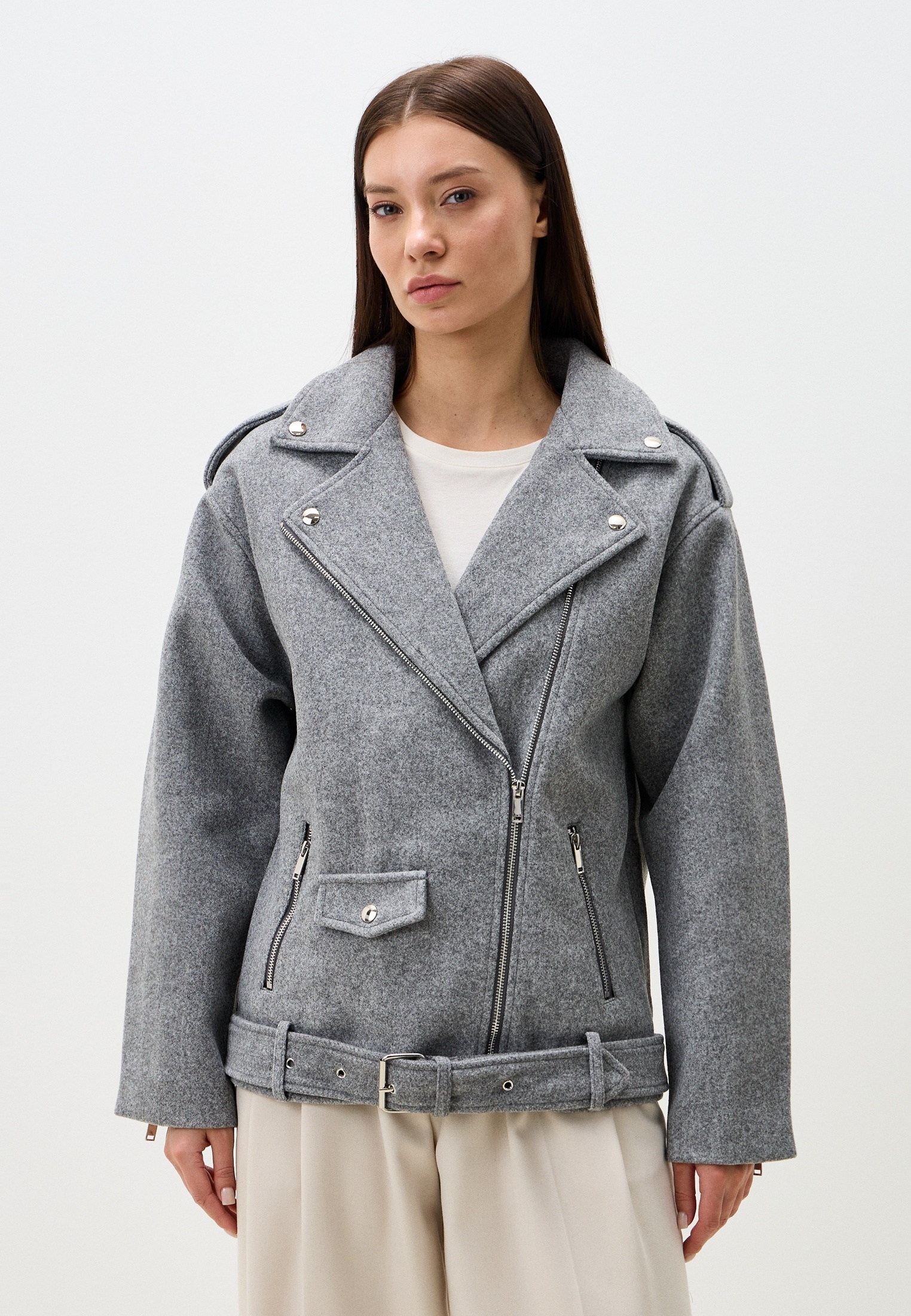 Полупальто Fu Gui Lin, цвет: серый, MP002XW1BFG4 — купить в интернет ...