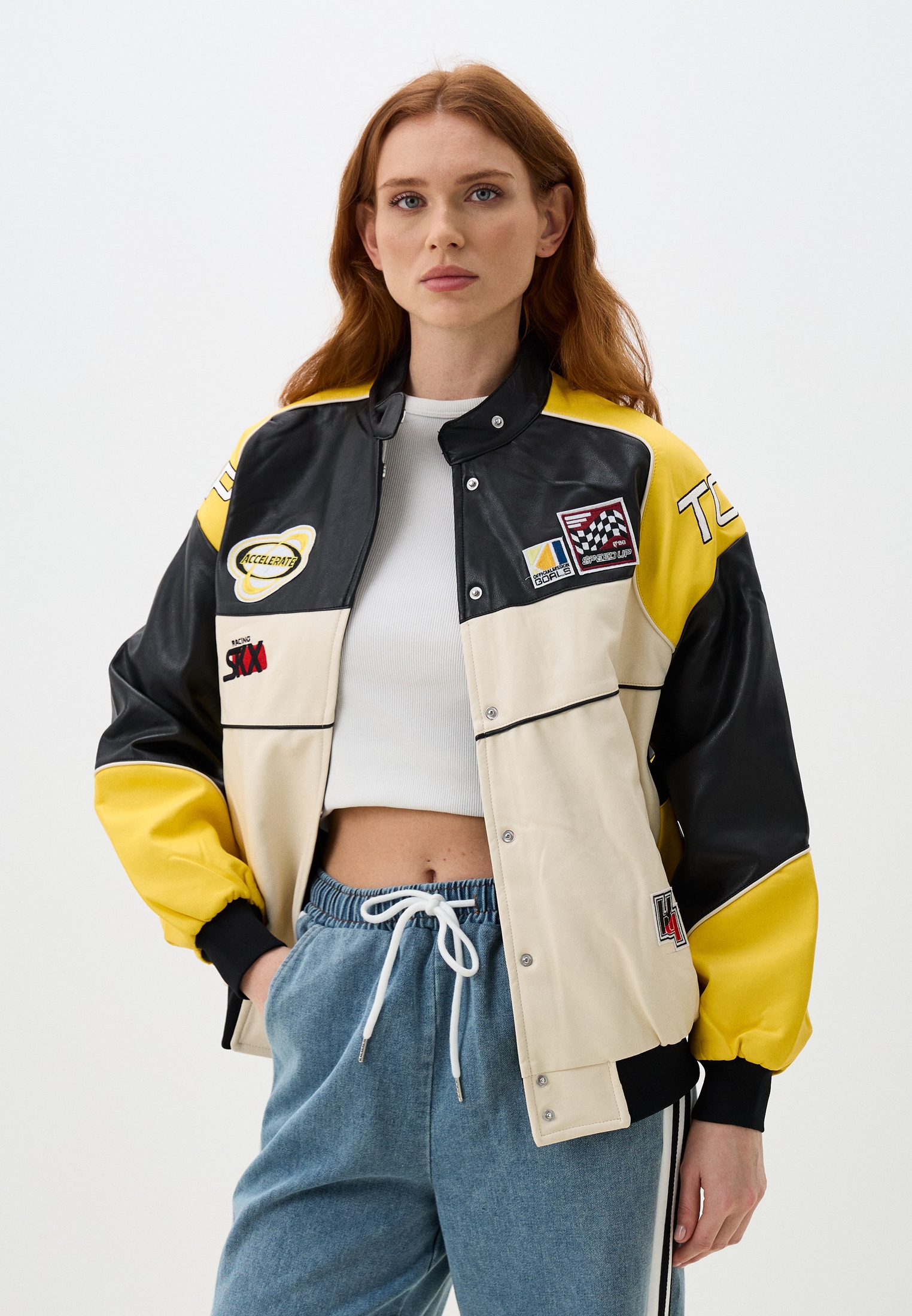 Куртка кожаная утепленная Fu Gui Lin, цвет: мультиколор, MP002XW1BFH9 ...