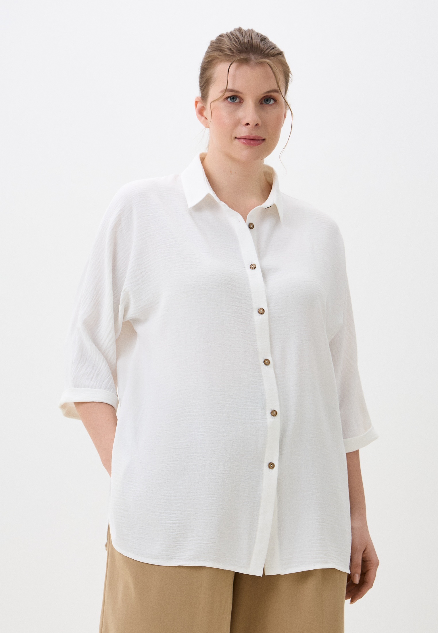 Блуза Balsako, цвет: белый, MP002XW1BJF1 — купить в интернет-магазине ...