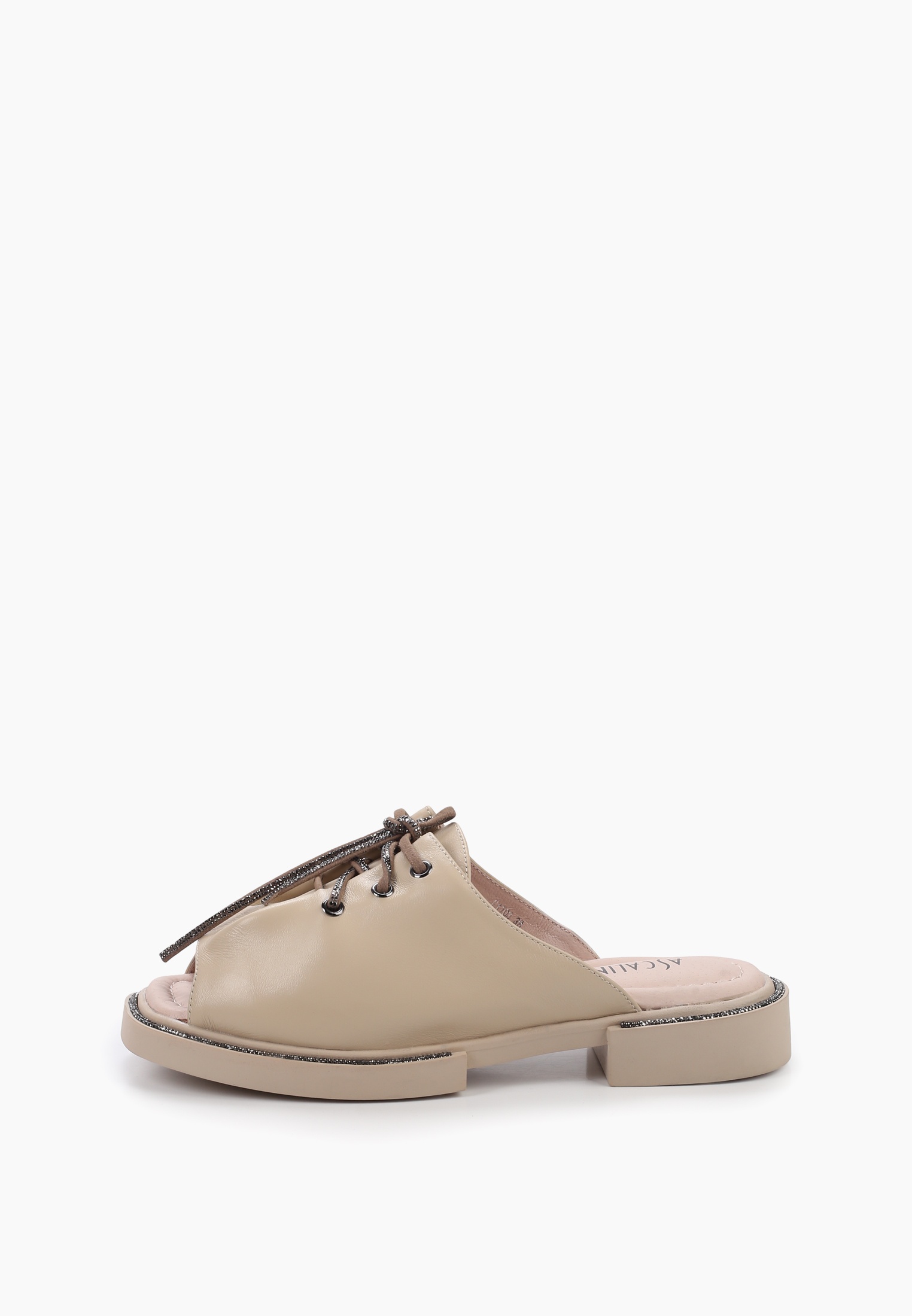 Сабо Ascalini Полнота 9, цвет: бежевый, MP002XW1BLHQ — купить в интернет-магазине Lamoda