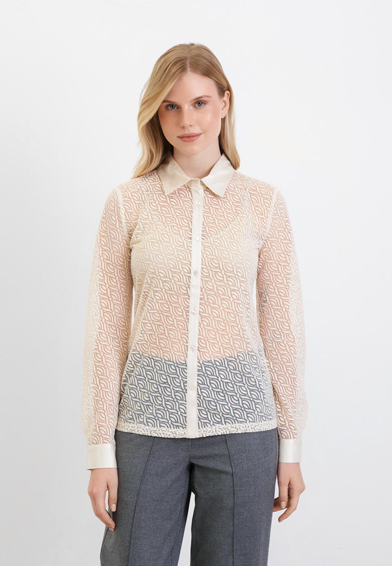 Блуза Elisa.and.me Lamoda Exclusive, цвет: бежевый, MP002XW1BTYC ...