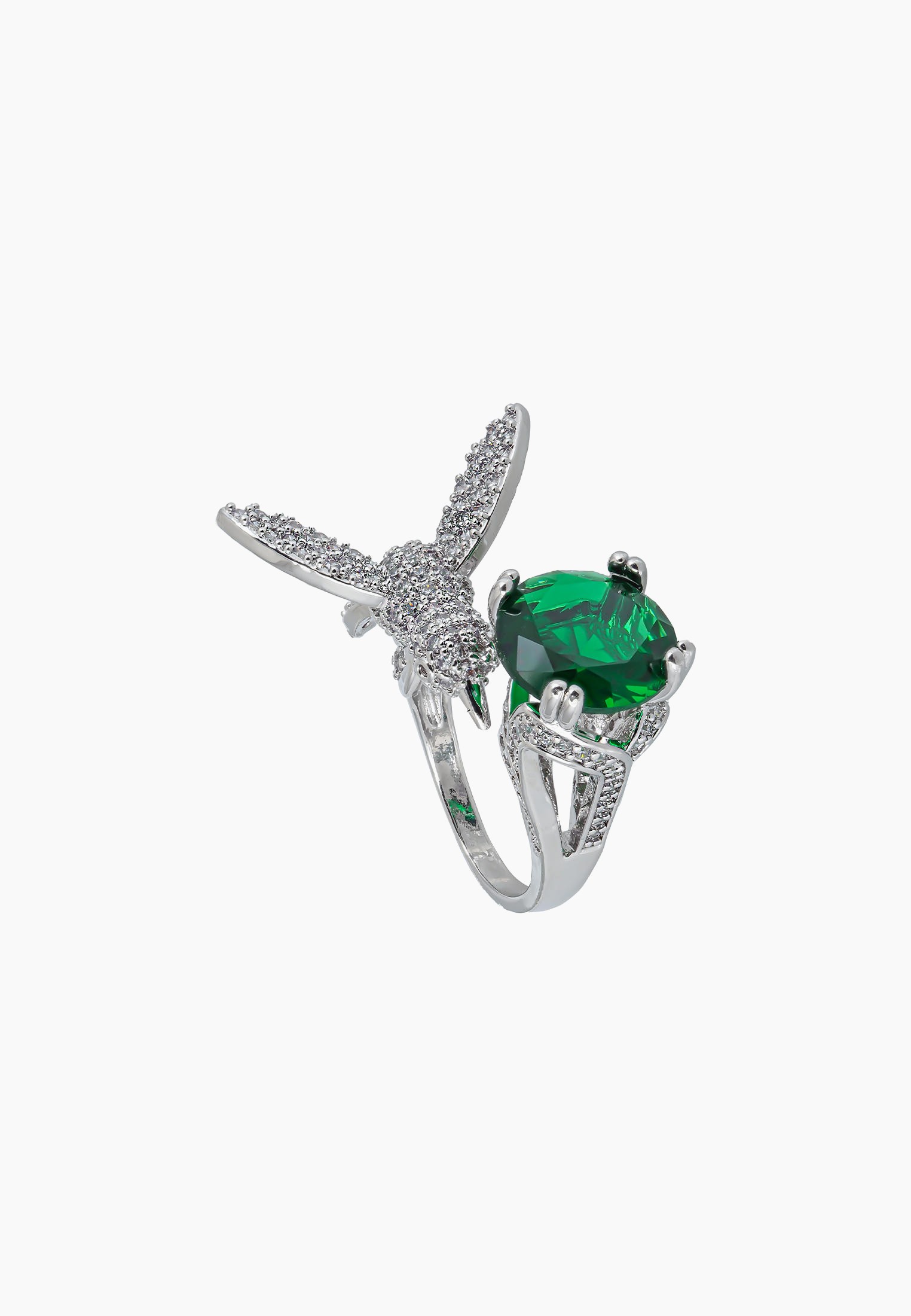 Кольцо Yaroslavna Serenity, цвет: зеленый, MP002XW1C7FL — купить в ...