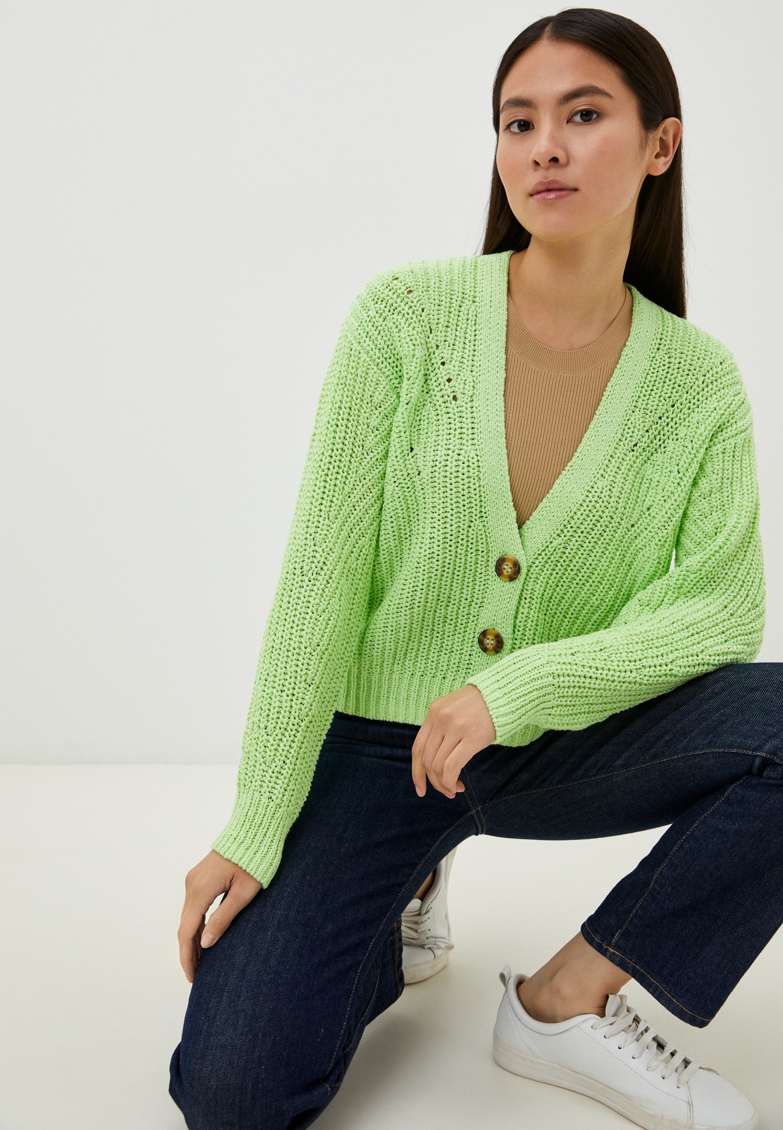 Кардиган Esprit Lamoda Exclusive, цвет: зеленый, MP002XW1EW96 — купить ...