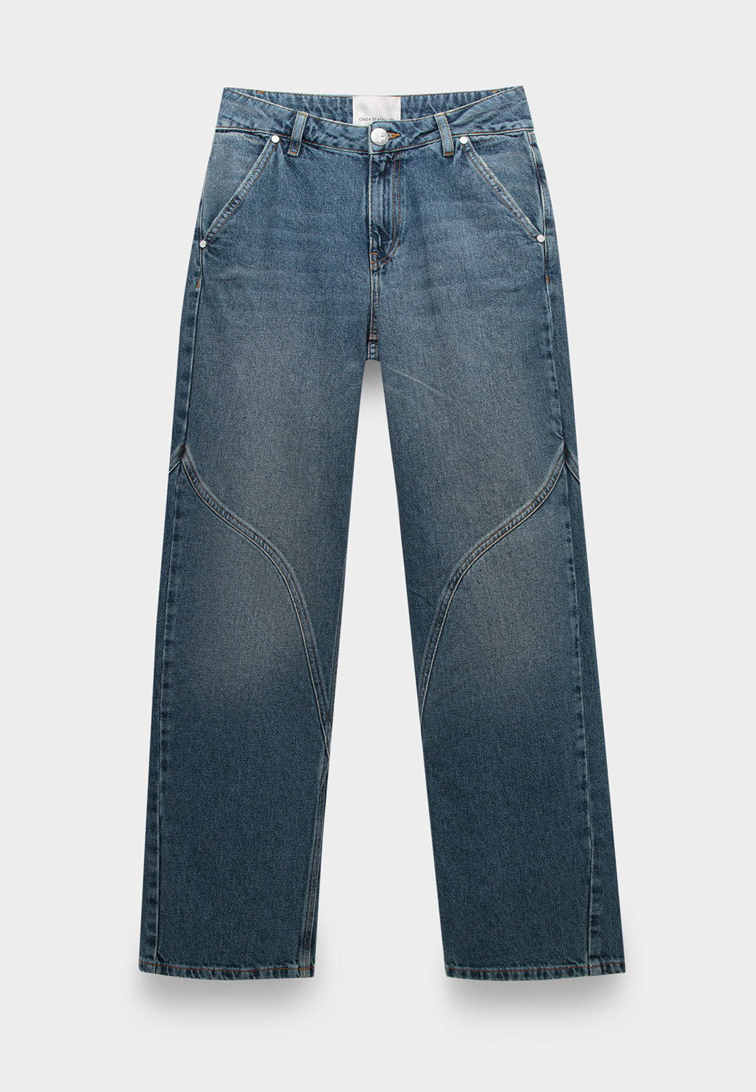 Джинсы One Teaspoon blue thunder western wonders mid waist jeans blue ...