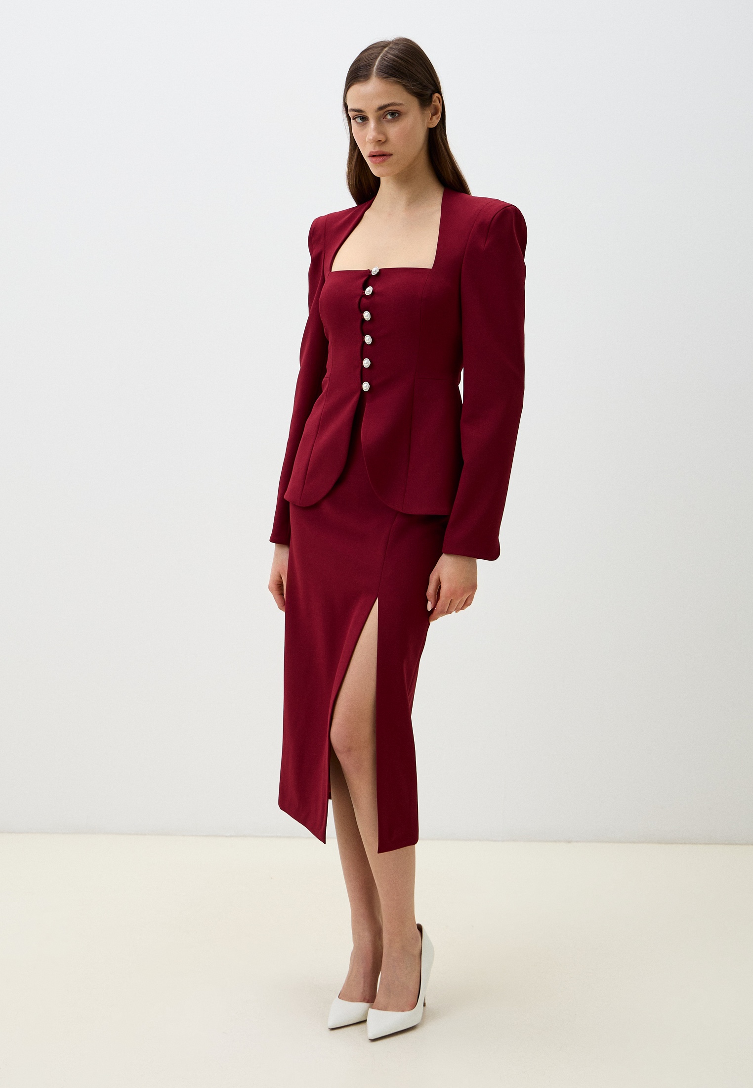Костюм Ruxara Lamoda Online Exclusive, цвет: бордовый, MP002XW1FGDV ...