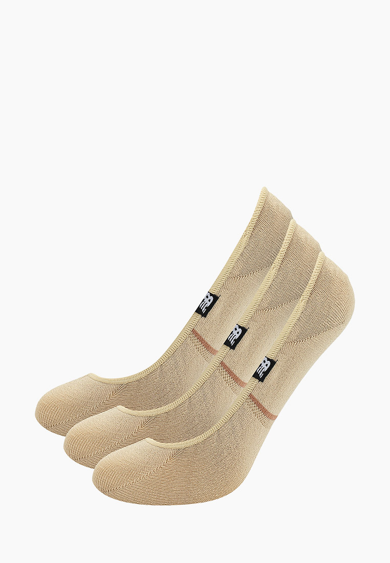 Носки 3 пары New Balance NO SHOW LINER SOCK 3 PAIR, цвет: бежевый ...