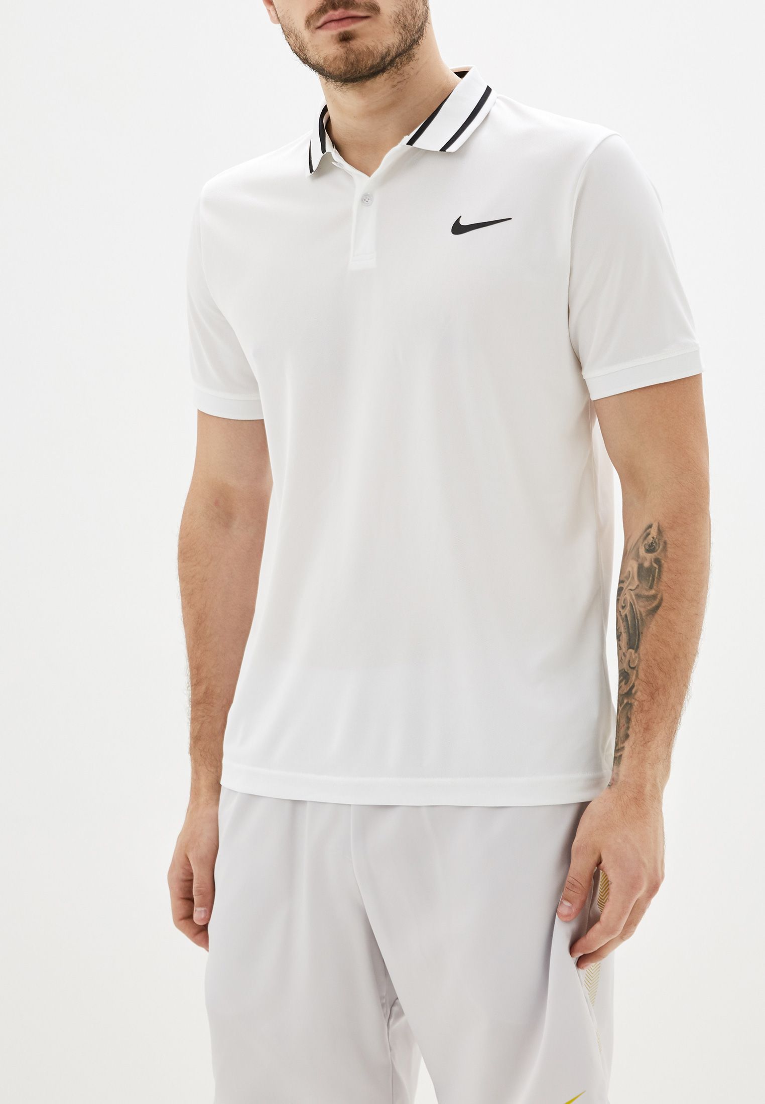Поло Nike NikeCourt Dri-FIT Men's Tennis Polo, цвет: белый ...
