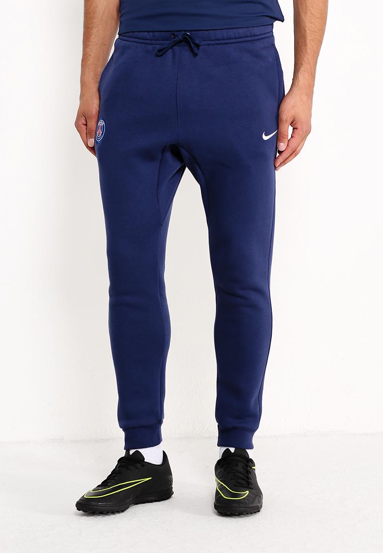 Брюки спортивные Nike PSG M NSW FLC CUFFED PANT CRE, цвет: синий ...