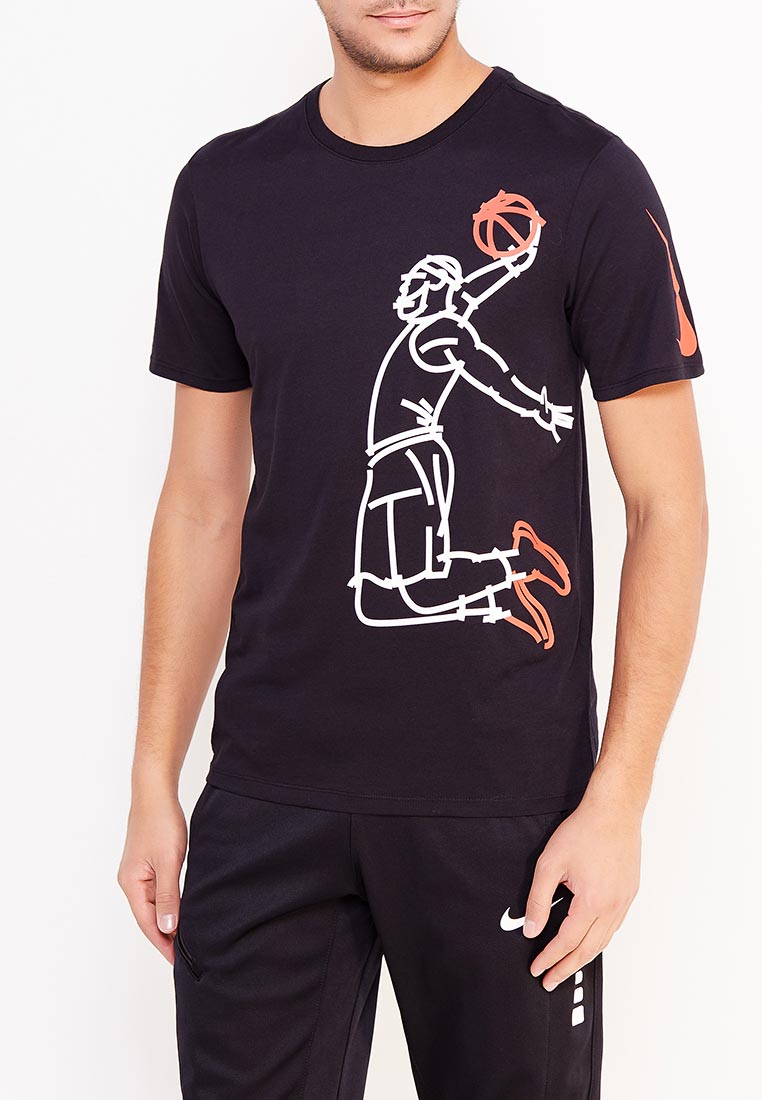 Футболка спортивная Nike LBJ M NK DRY TEE FAMOUS, цвет: черный ...