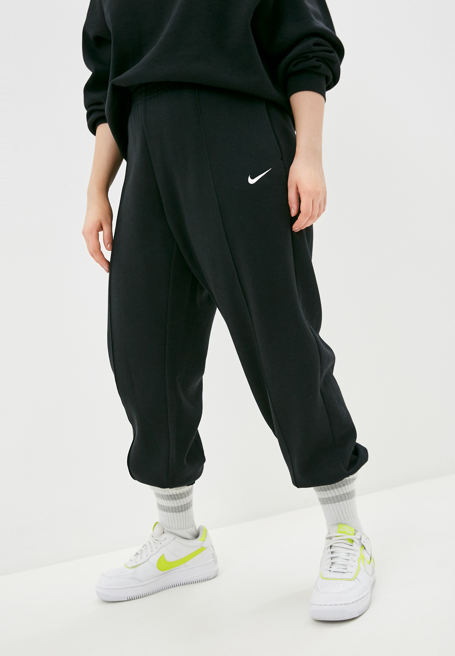 Брюки спортивные Nike W Nsw Pant Flc Trend Plus цвет черный
